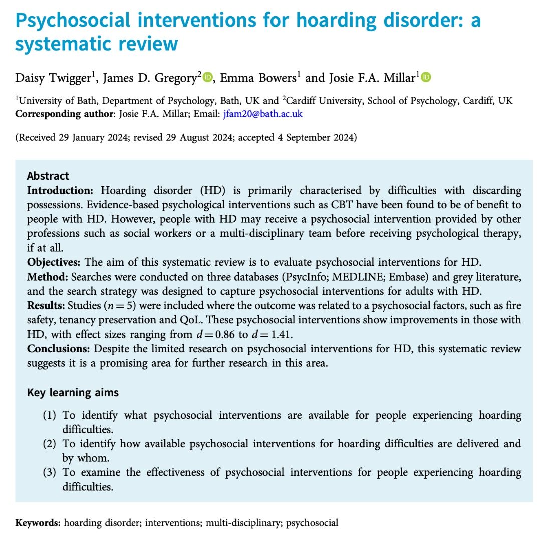 BABCP Journals on LinkedIn: tCBT New Paper: Psychosocial interventions ... BABCP Journals on LinkedIn: tCBT New Paper: Psychosocial interventions ...