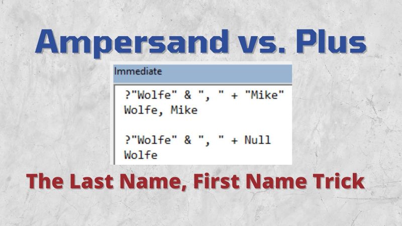 Mike Wolfe on LinkedIn: Concatenating Strings in VBA: Plus (+) vs ... Mike Wolfe on LinkedIn: Concatenating Strings in VBA: Plus (+) vs ...