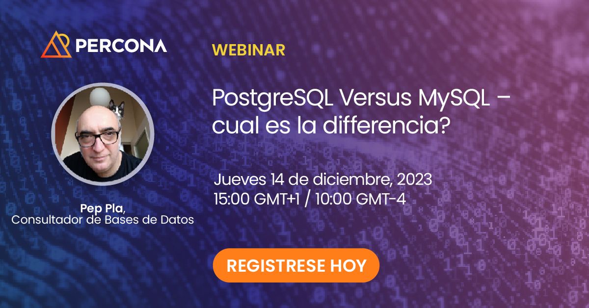 Percona en LinkedIn: PostgreSQL Versus MySQL Percona en LinkedIn: PostgreSQL Versus MySQL
