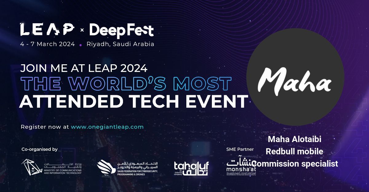 Maha Alotaibi (PMP)® on LinkedIn: LEAP and DeepFest 2024 Maha Alotaibi (PMP)® on LinkedIn: LEAP and DeepFest 2024