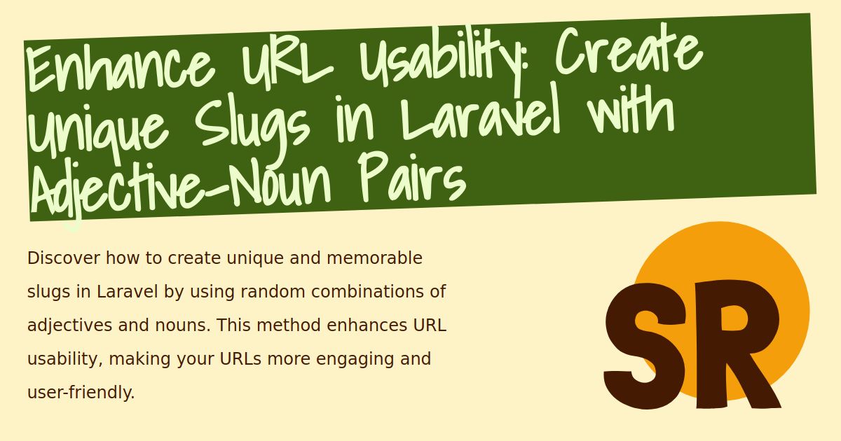 Steven Roland on LinkedIn: Enhance URL Usability: Create Unique Slugs ... Steven Roland on LinkedIn: Enhance URL Usability: Create Unique Slugs ...