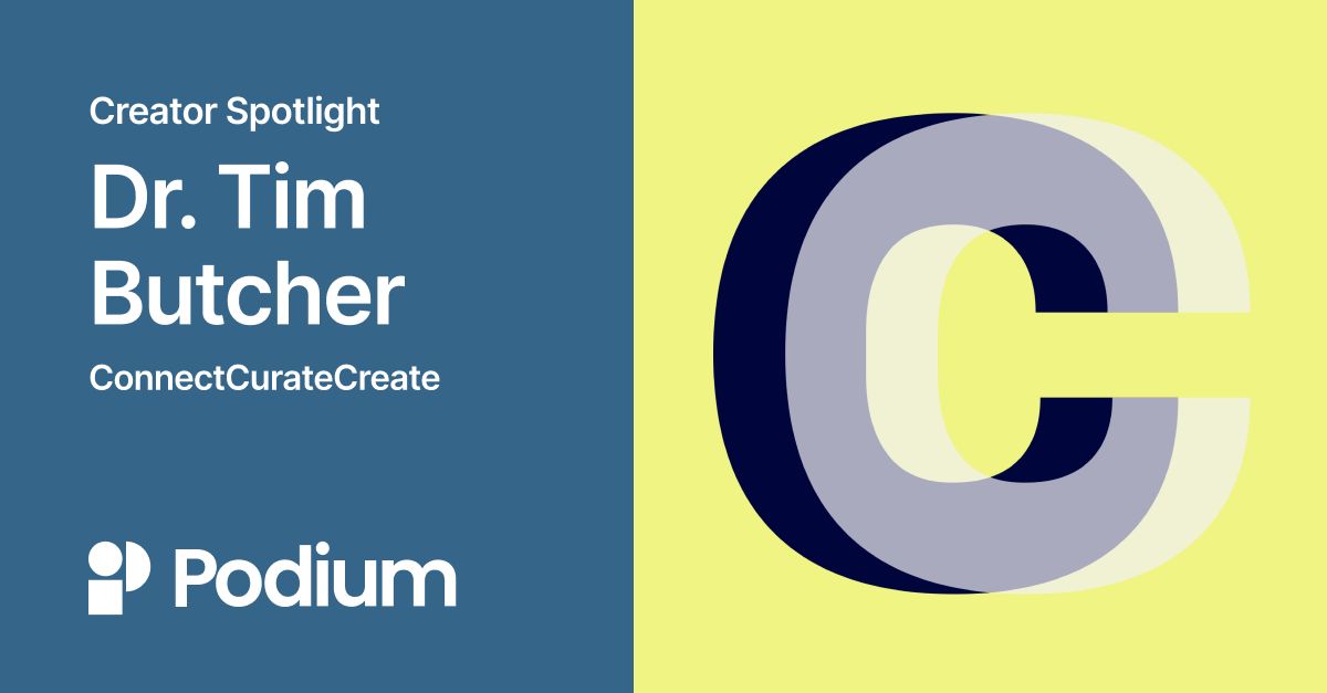 Creator Spotlight: Dr. Tim Butcher - Podium | Podium Creator Spotlight: Dr. Tim Butcher - Podium | Podium