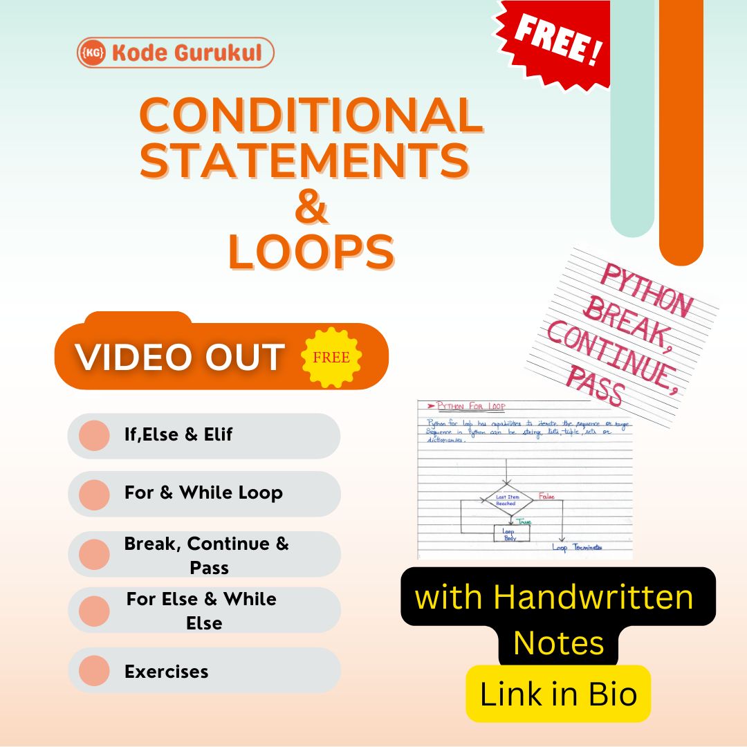 Kode Gurukul on LinkedIn: 🎯Understanding Conditionals and Loops in ... Kode Gurukul on LinkedIn: 🎯Understanding Conditionals and Loops in ...