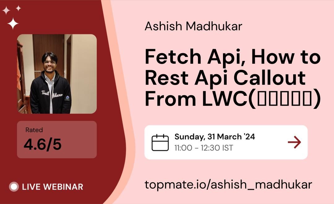 Ashish Madhukar on LinkedIn: Fetch Api, How to Rest Api Callout From ... Ashish Madhukar on LinkedIn: Fetch Api, How to Rest Api Callout From ...