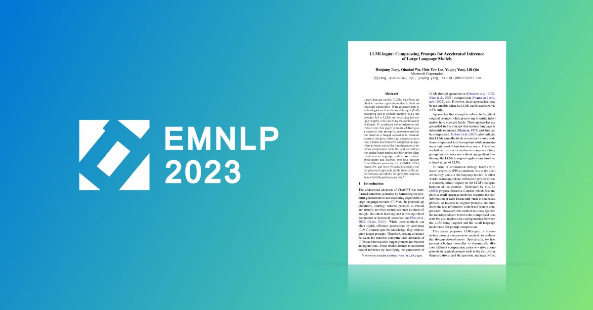Huiqiang Jiang on LinkedIn: #emnlp2023 Huiqiang Jiang on LinkedIn: #emnlp2023