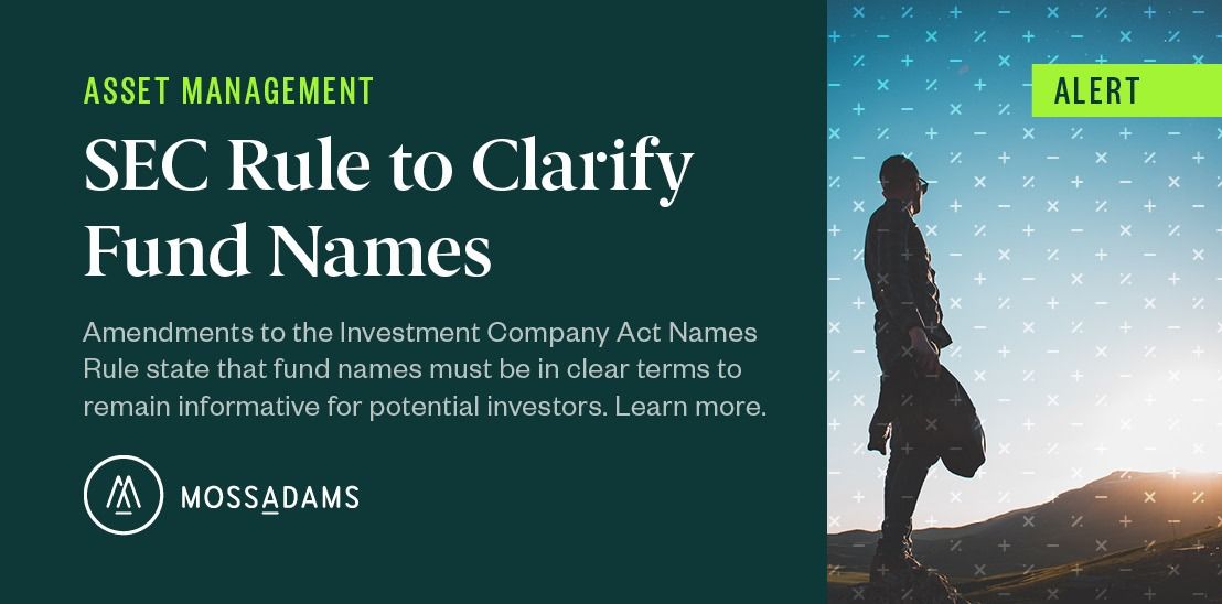 Daniel Olson, CPA, CGMA on LinkedIn: SEC Adopts Changes to Fund Names Rule Daniel Olson, CPA, CGMA on LinkedIn: SEC Adopts Changes to Fund Names Rule