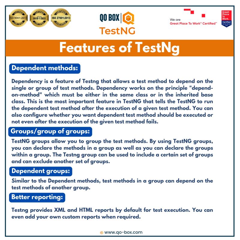 QO-BOX on LinkedIn: Unleashing the Power of TestNG: Key Features Every ... QO-BOX on LinkedIn: Unleashing the Power of TestNG: Key Features Every ...