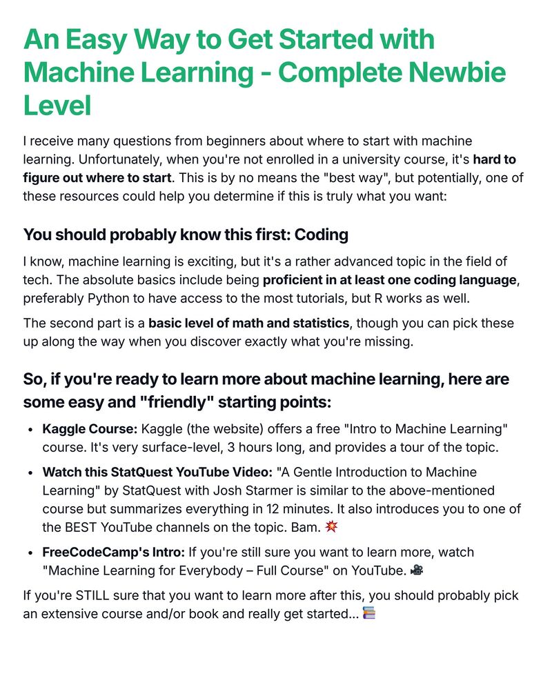 Sarah Glasmacher on LinkedIn: So you are completely new to the topic ... Sarah Glasmacher on LinkedIn: So you are completely new to the topic ...