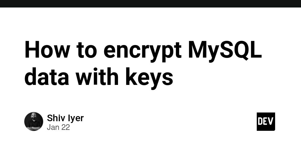 MinervaDB on LinkedIn: How to encrypt MySQL data with keys MinervaDB on LinkedIn: How to encrypt MySQL data with keys
