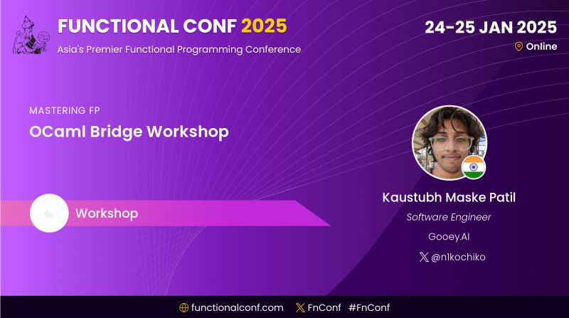 Functional Conference on LinkedIn: #fnconf #ocaml #firstclassfunctions ... Functional Conference on LinkedIn: #fnconf #ocaml #firstclassfunctions ...