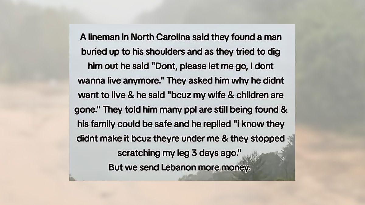 Snopes.com on LinkedIn: Did NC Lineman Find Man Buried in Mud Who Said ... Snopes.com on LinkedIn: Did NC Lineman Find Man Buried in Mud Who Said ...