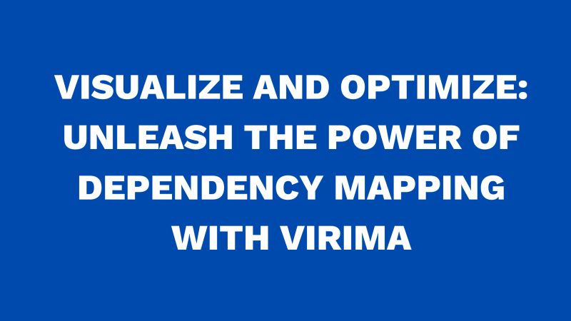 Virima Inc. on LinkedIn: Visualize and optimize: Unleash the power of ... Virima Inc. on LinkedIn: Visualize and optimize: Unleash the power of ...