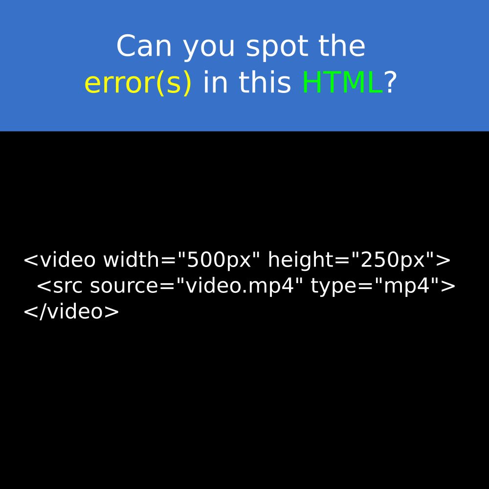 Can you spot the error in HTML? | Pirple posted on the topic | LinkedIn Can you spot the error in HTML? | Pirple posted on the topic | LinkedIn