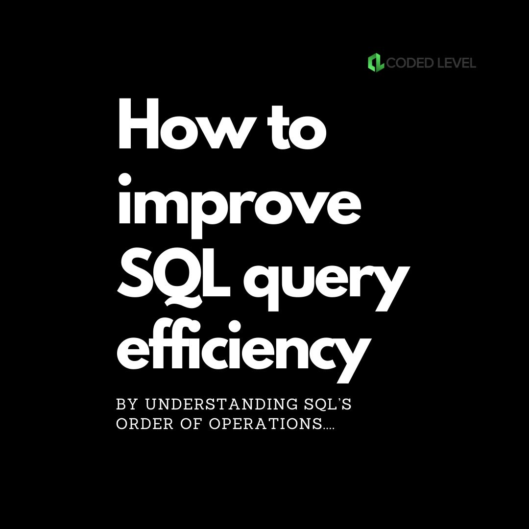 Coded Level on LinkedIn: #sqloptimization #dataanalytics #learnsql # ... Coded Level on LinkedIn: #sqloptimization #dataanalytics #learnsql # ...