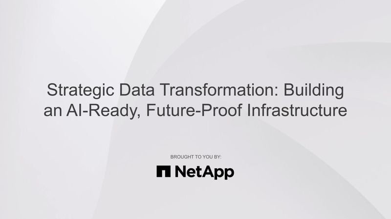 Building an AI-ready, future-proof infrastructure | NetApp Building an AI-ready, future-proof infrastructure | NetApp