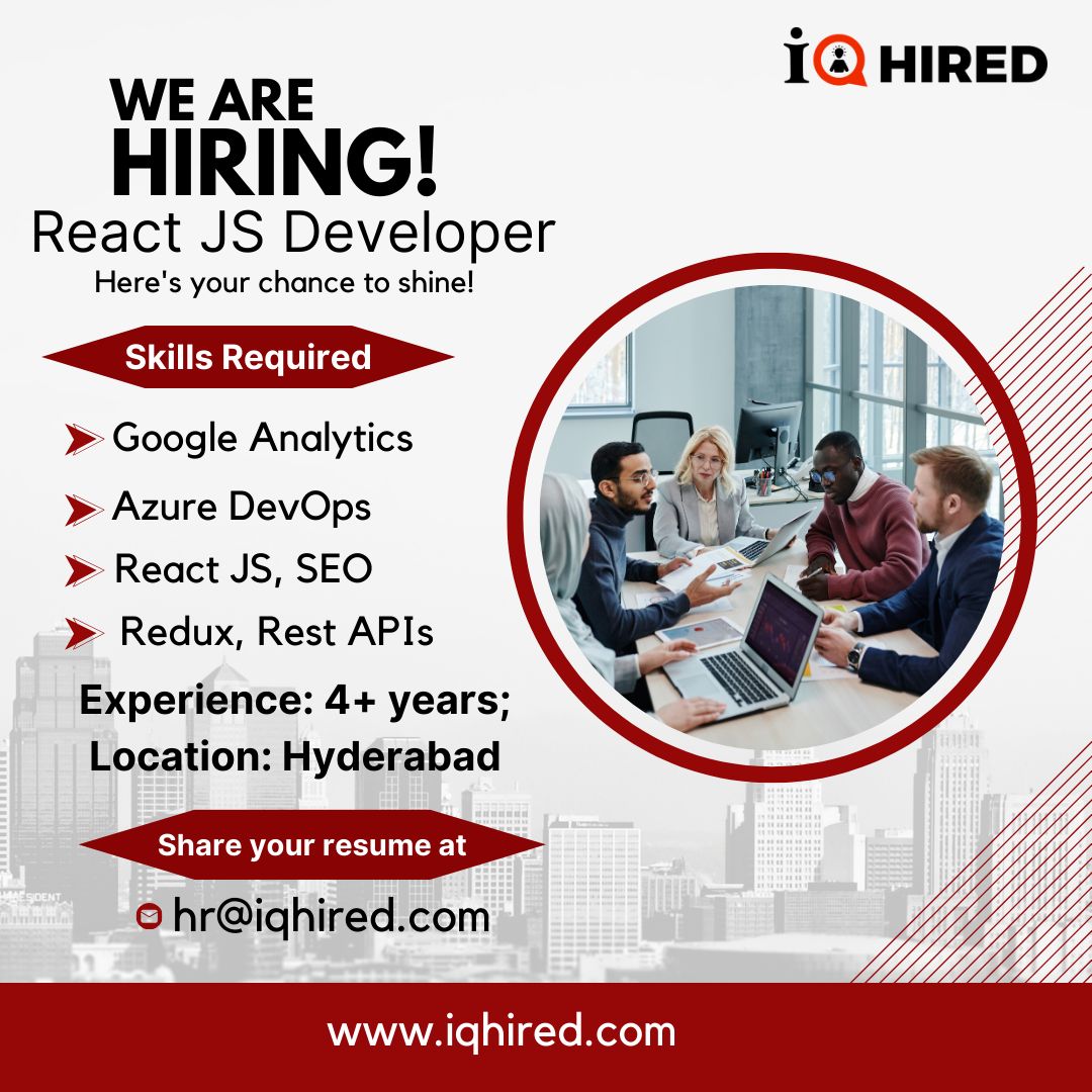 IQ Hired on LinkedIn: #hiring #react #js #developers #required # ... IQ Hired on LinkedIn: #hiring #react #js #developers #required # ...