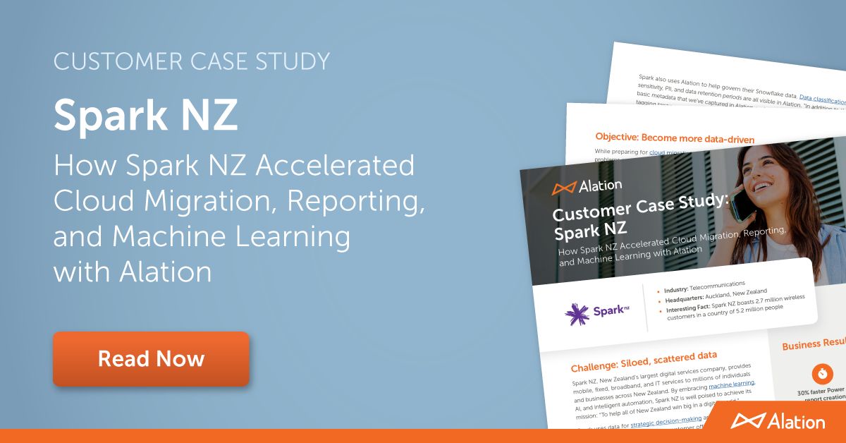 Spark New Zealand uses Alation Data Intelligence Platform | Dani Soto ... Spark New Zealand uses Alation Data Intelligence Platform | Dani Soto ...