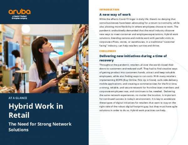 KEVIN GEML on LinkedIn: Aruba Hybrid Work in Retail KEVIN GEML on LinkedIn: Aruba Hybrid Work in Retail