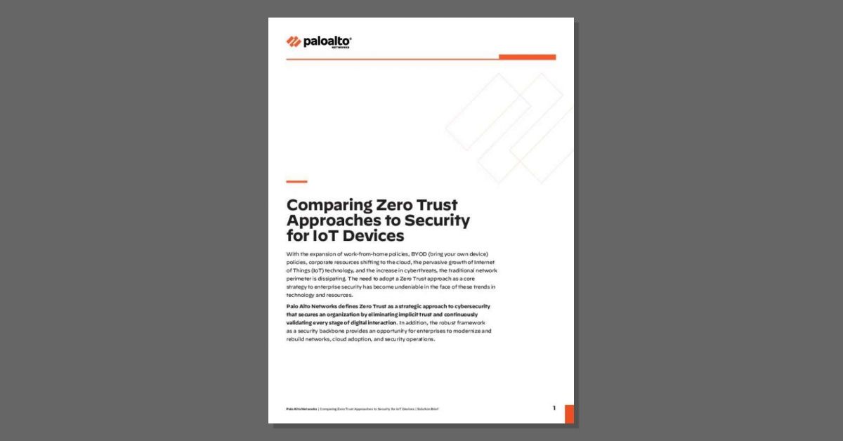Comparing Zero Trust Approaches to Security for IoT Devices | CISteks ... Comparing Zero Trust Approaches to Security for IoT Devices | CISteks ...