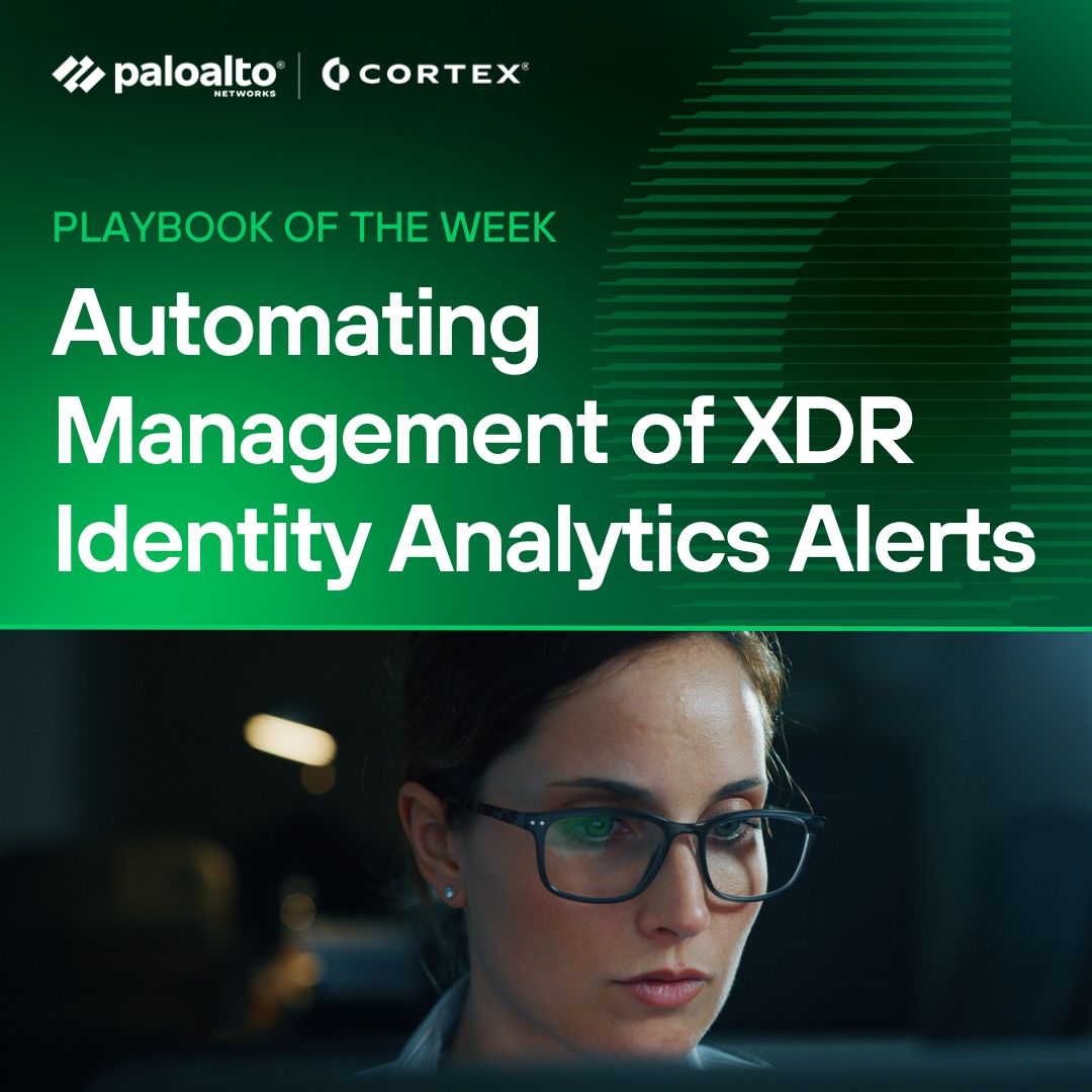 Playbook of the Week: Automating Management of XDR Identity Analytics ... Playbook of the Week: Automating Management of XDR Identity Analytics ...
