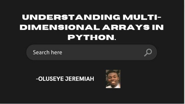 freeCodeCamp pe LinkedIn: Multi-Dimensional Arrays in Python – Matrices ... freeCodeCamp pe LinkedIn: Multi-Dimensional Arrays in Python – Matrices ...