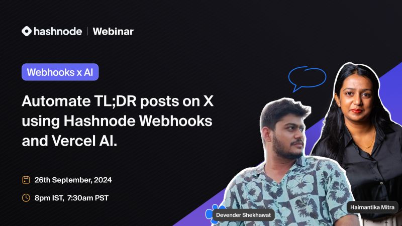 Hashnode on LinkedIn: Learn all about Hashnode webhooks and how you can ... Hashnode on LinkedIn: Learn all about Hashnode webhooks and how you can ...