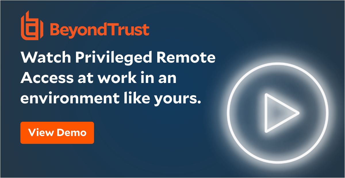 BeyondTrust on LinkedIn: Privileged Remote Access Demo Video | BeyondTrust BeyondTrust on LinkedIn: Privileged Remote Access Demo Video | BeyondTrust