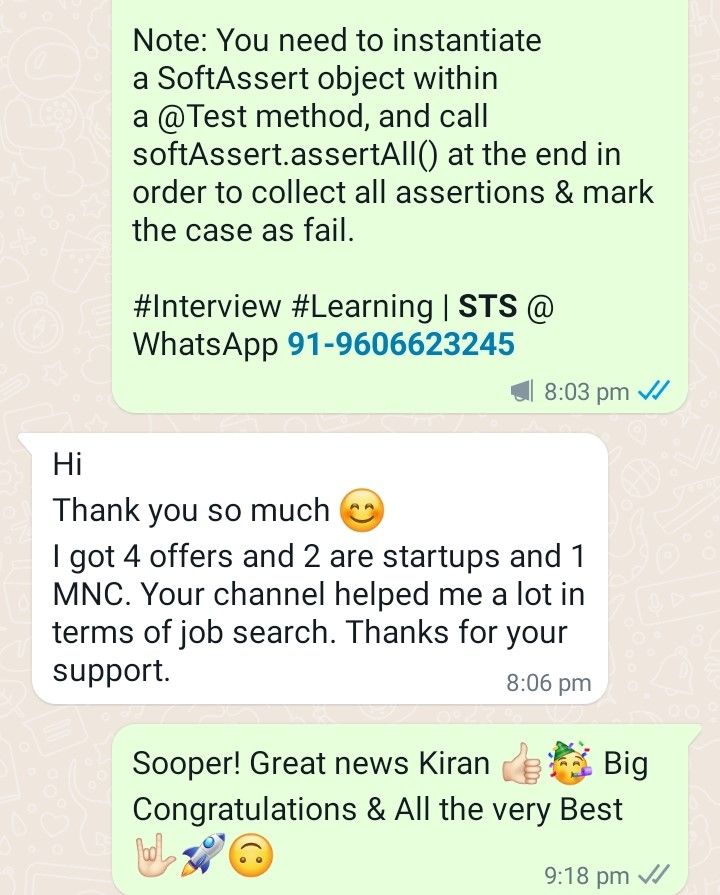 Software Testing Studio | WhatsApp 91-9606623245 on LinkedIn: #whatsapp ... Software Testing Studio | WhatsApp 91-9606623245 on LinkedIn: #whatsapp ...