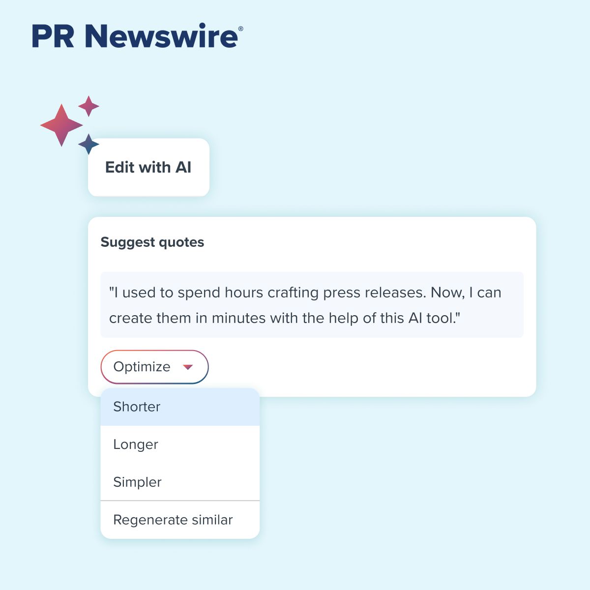 PR Newswire on LinkedIn: AI Press Release: Write, Optimize & Distribute ... PR Newswire on LinkedIn: AI Press Release: Write, Optimize & Distribute ...