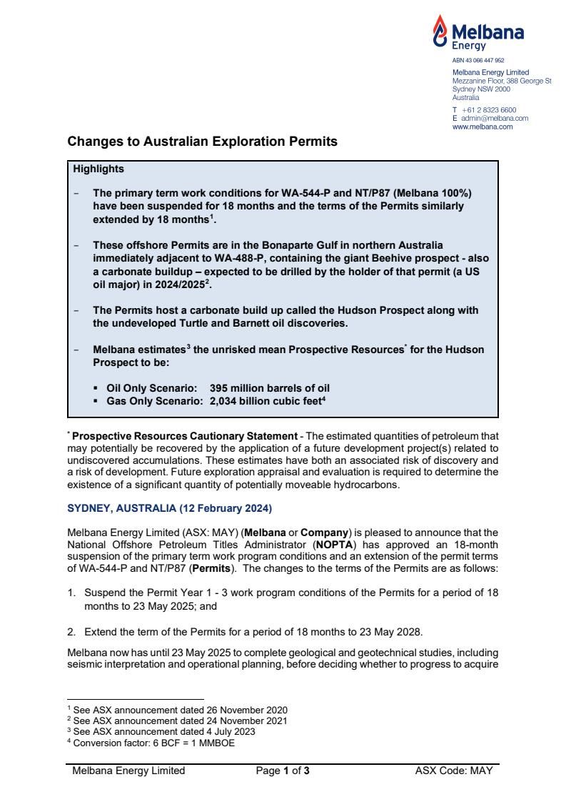 Melbana Energy Limited on LinkedIn: Changes to Australian Exploration ... Melbana Energy Limited on LinkedIn: Changes to Australian Exploration ...