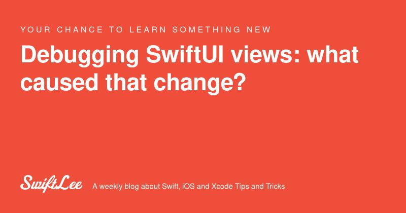 ๐ Antoine van der Lee on LinkedIn: Debugging SwiftUI views: what caused ... ๐ Antoine van der Lee on LinkedIn: Debugging SwiftUI views: what caused ...
