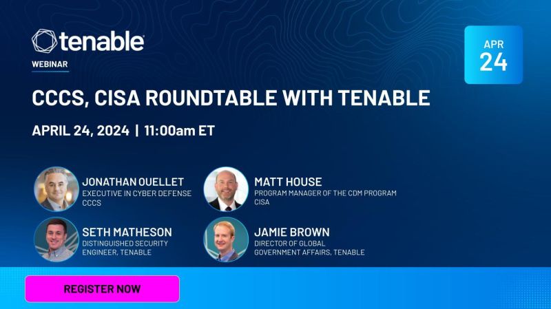 Patrick Ramseier on LinkedIn: Join CCCS, CISA and Tenable for a ... Patrick Ramseier on LinkedIn: Join CCCS, CISA and Tenable for a ...