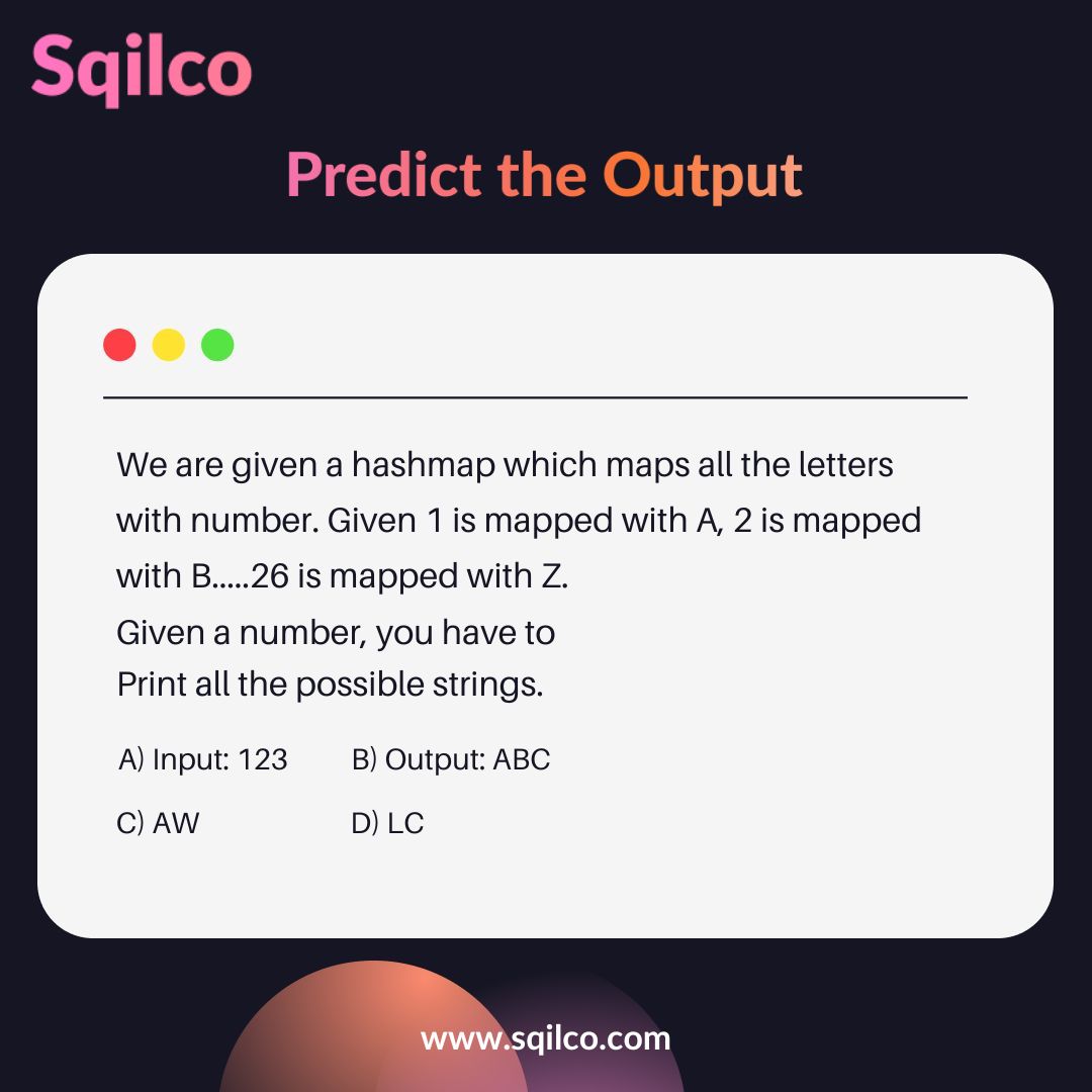 Sqilco Tunisia on LinkedIn: #logicpuzzles #codingchallenge # ... Sqilco Tunisia on LinkedIn: #logicpuzzles #codingchallenge # ...