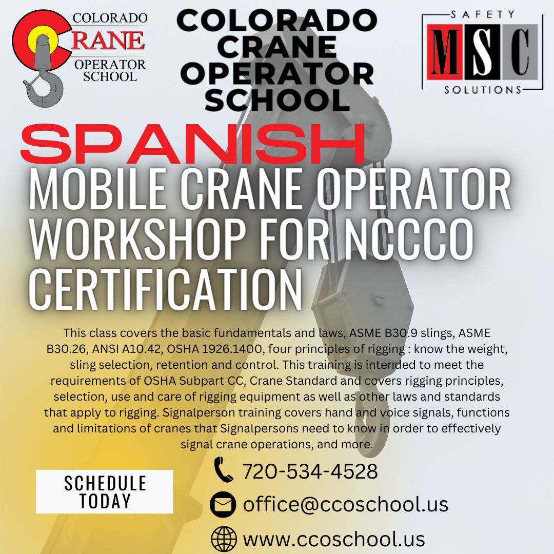 Colorado Crane Operators School on LinkedIn: #cranelife #spanish # ... Colorado Crane Operators School on LinkedIn: #cranelife #spanish # ...