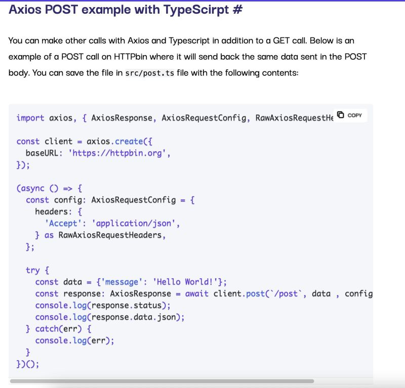 Geshan Manandhar on LinkedIn: How to use Axios with Typescript a ... Geshan Manandhar on LinkedIn: How to use Axios with Typescript a ...