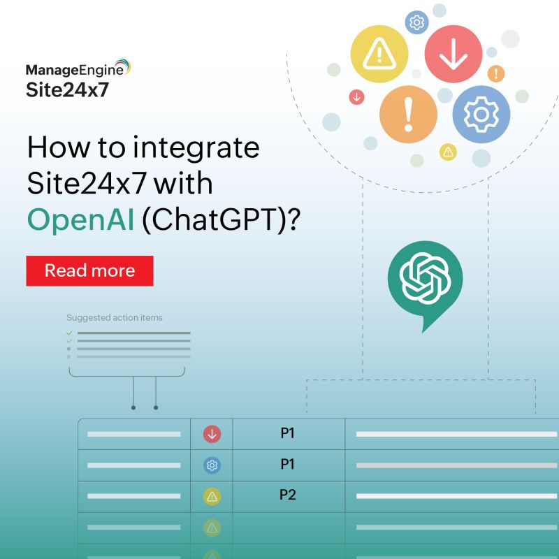 ManageEngine Site24x7 on LinkedIn: #site24x7 #openai ManageEngine Site24x7 on LinkedIn: #site24x7 #openai