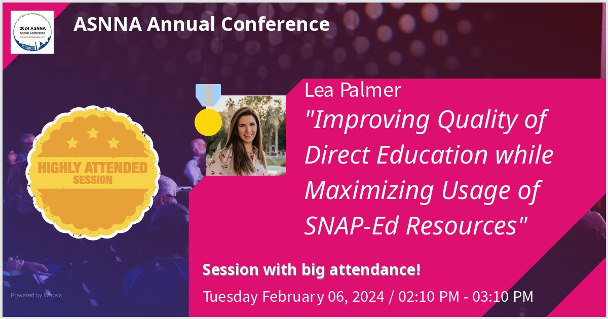 #whovaeventapp #asnna2024 | Lea Palmer MBA, MPH, RDN #whovaeventapp #asnna2024 | Lea Palmer MBA, MPH, RDN