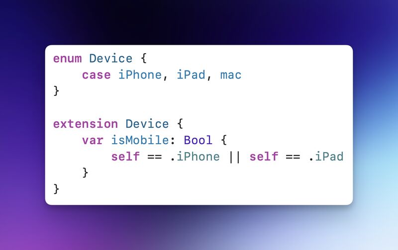 CodeWithChris on LinkedIn: Make your enums extensible with computed ... CodeWithChris on LinkedIn: Make your enums extensible with computed ...