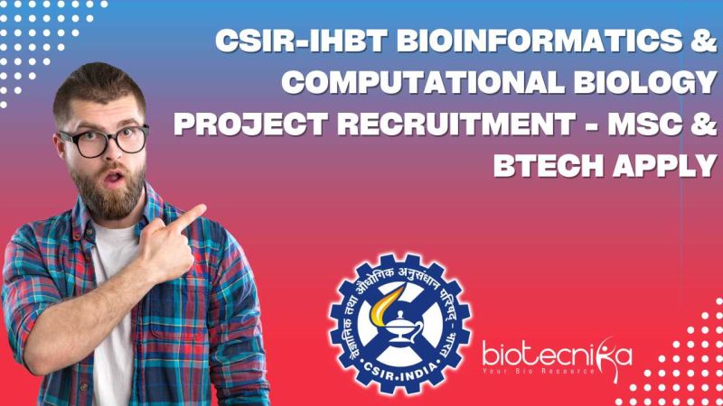 BioTecNika on LinkedIn: CSIR-IHBT Bioinformatics & Computational ... BioTecNika on LinkedIn: CSIR-IHBT Bioinformatics & Computational ...