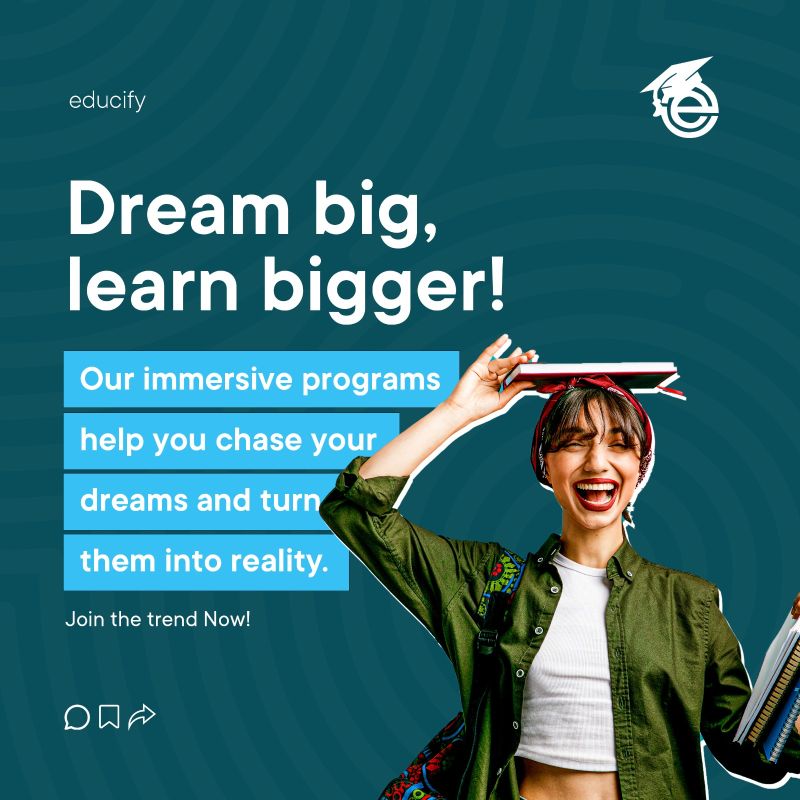 Educify Inc on LinkedIn: #dreambig #learnbigger #educify Educify Inc on LinkedIn: #dreambig #learnbigger #educify