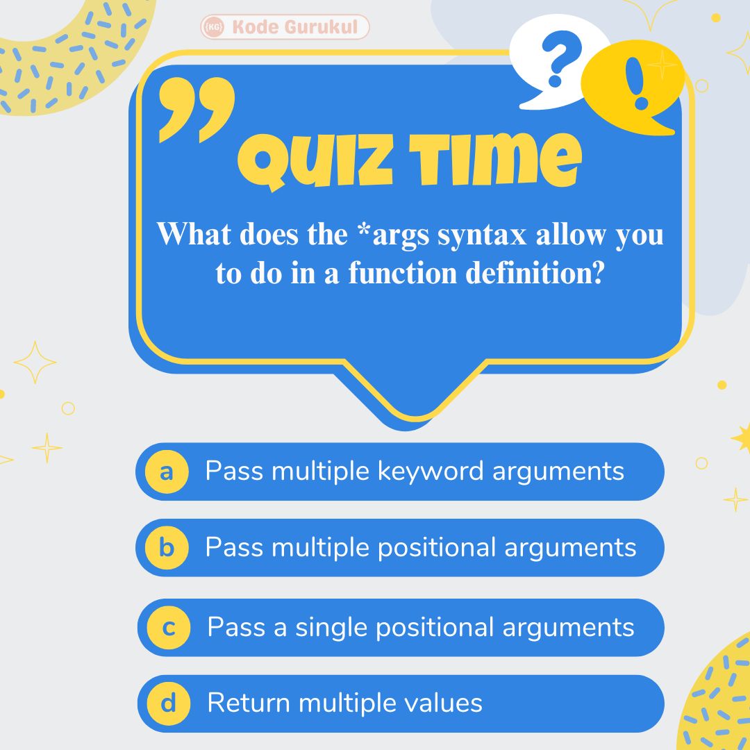 Kode Gurukul on LinkedIn: 🐍 Python QUIZ TEST your Python Knowledge ... Kode Gurukul on LinkedIn: 🐍 Python QUIZ TEST your Python Knowledge ...