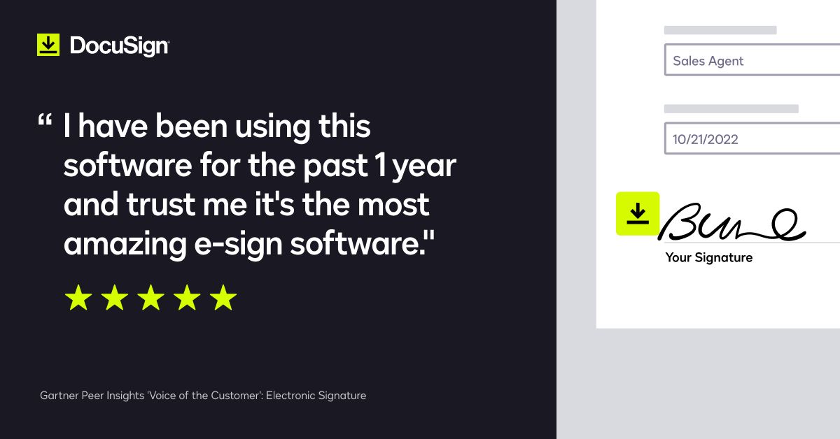 Docusign Named Customers’ Choice in 2022 Gartner® Peer Insights™ ‘Voice ... Docusign Named Customers’ Choice in 2022 Gartner® Peer Insights™ ‘Voice ...