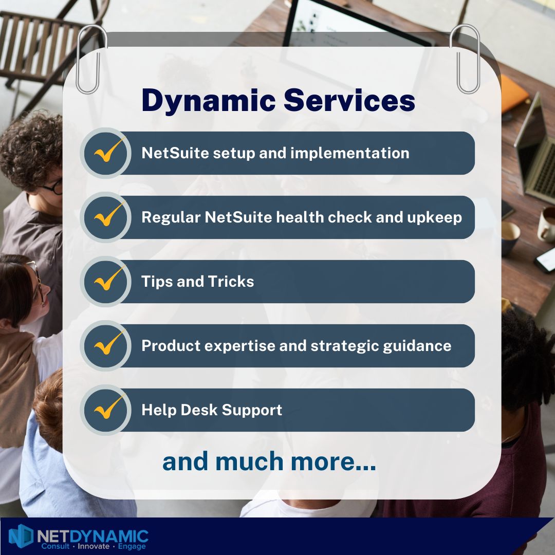 Ensure NetSuite is up and running with Dynamic Services | NetDynamic ... Ensure NetSuite is up and running with Dynamic Services | NetDynamic ...