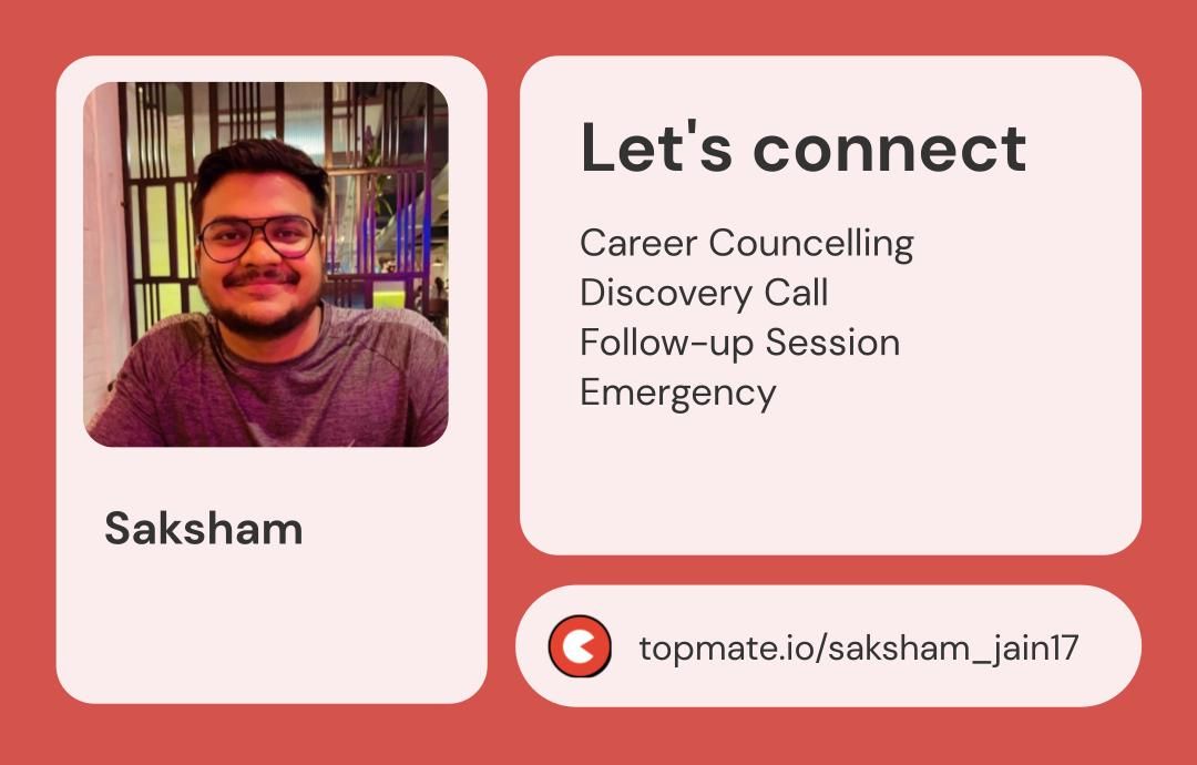 Saksham Jain (He/His) on LinkedIn: Hey folks! I've been getting a lot ... Saksham Jain (He/His) on LinkedIn: Hey folks! I've been getting a lot ...