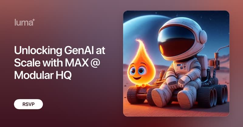 Next-Gen GPU Programming: Hands-On with Mojo & MAX @ Modular HQ · Luma ... Next-Gen GPU Programming: Hands-On with Mojo & MAX @ Modular HQ · Luma ...