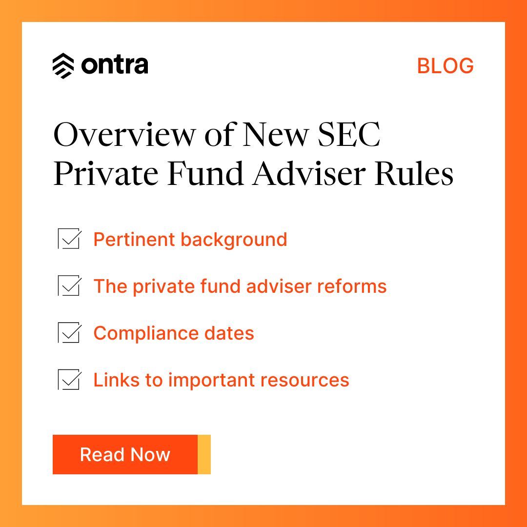 SEC adopts new rules for private funds | Ontra SEC adopts new rules for private funds | Ontra