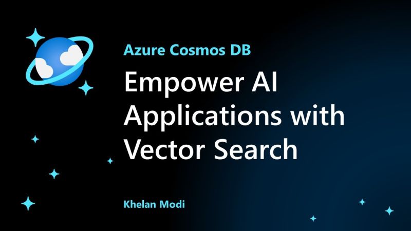 Jay Gordon on LinkedIn: Empower AI applications with Vector Search Jay Gordon on LinkedIn: Empower AI applications with Vector Search