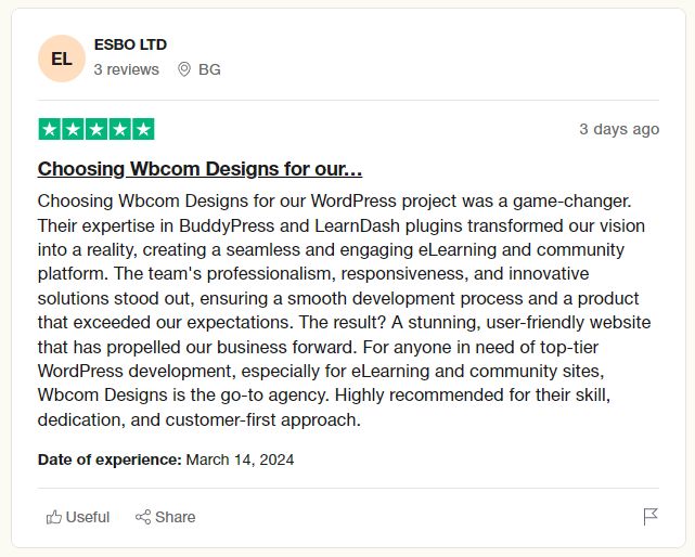 Wbcom Designs on LinkedIn: #wbcomdesigns #feedback #upwork Wbcom Designs on LinkedIn: #wbcomdesigns #feedback #upwork