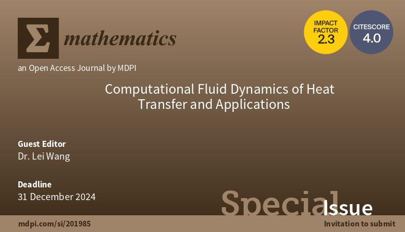 Mathematics MDPI on LinkedIn: #computational_fluid_dynamics #heat ... Mathematics MDPI on LinkedIn: #computational_fluid_dynamics #heat ...