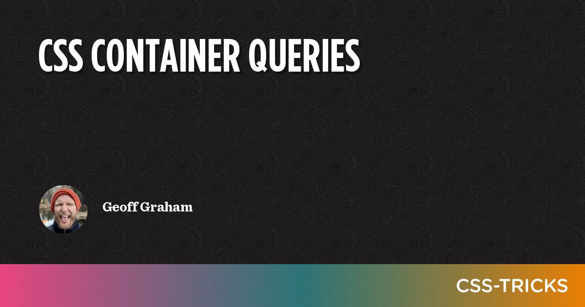 420 Web Concepts on LinkedIn: CSS Container Queries 420 Web Concepts on LinkedIn: CSS Container Queries